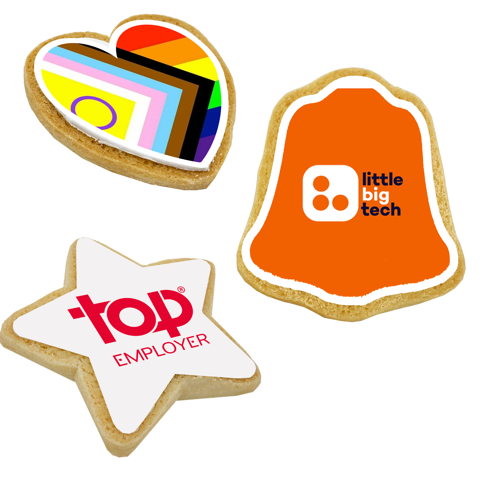 Bespoke Shaped Shortbread Biscuits for Corporate Events - Eat My Logo